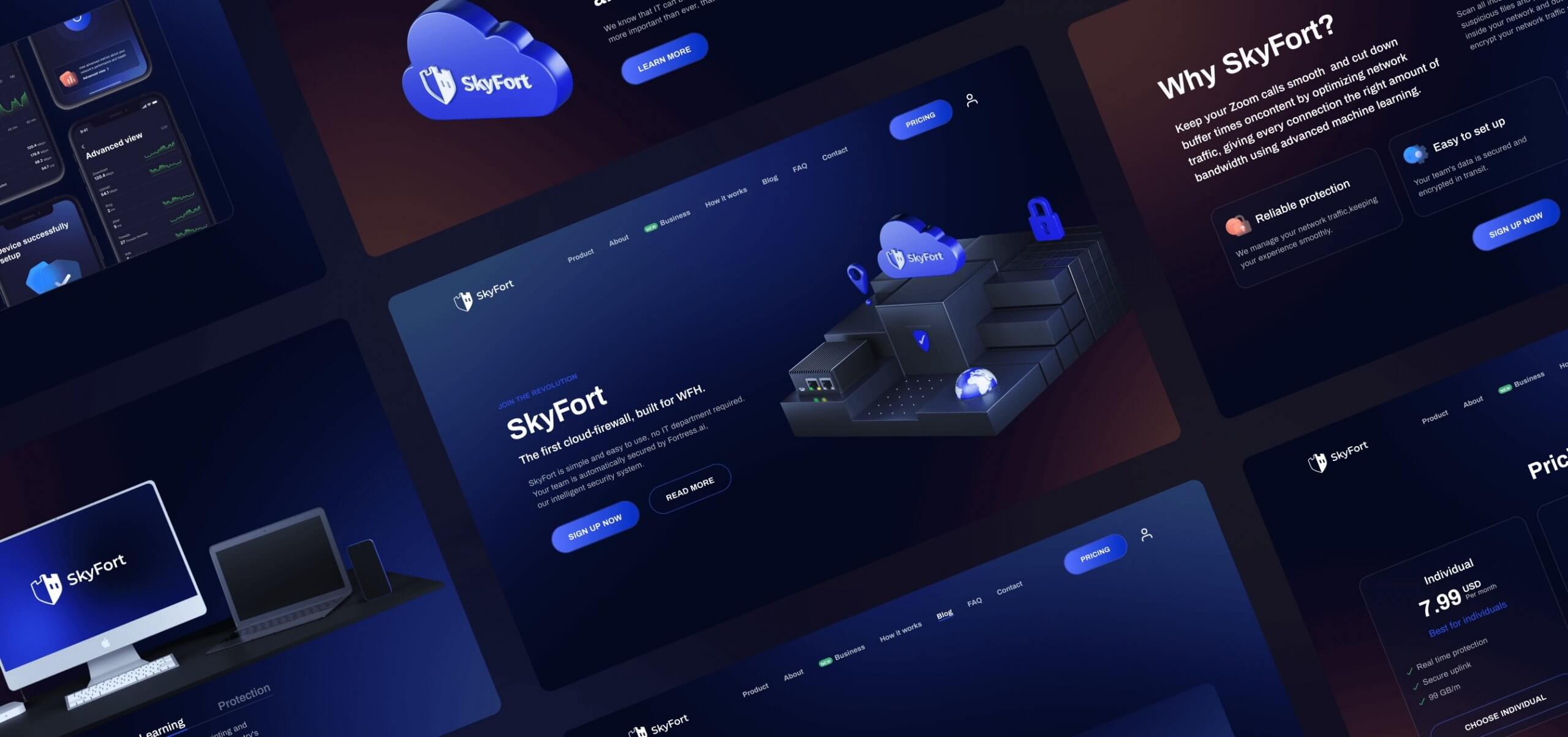 SkyFort - Security Firewall website. Full service studio for both ...
