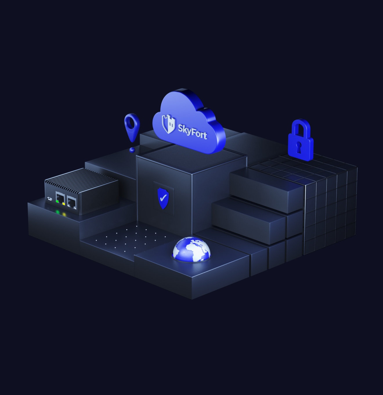 SkyFort - Security Firewall website. Full service studio for both ...